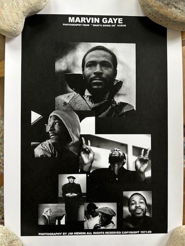 Marvin Gaye Whats Going On Poster by Jim Hendin Rare | eBay