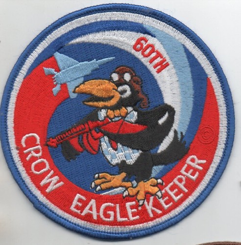 US Air Force 60th Fighter Sq, Crow Eagle Keeper patch | eBay UK