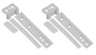 4 x IKEA Genuine Integrated Fridge Freezer Door Mount Bracket Slide ...