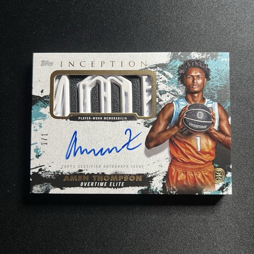 2021-22 Topps Inception #IAPC-AT2 Amen Thompson SNEAKER Relic RC AUTO ...