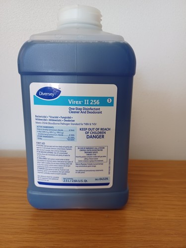 Diversey Virex Plus One step Disinfectant Liquid Cleaner 2.5L reFill ...