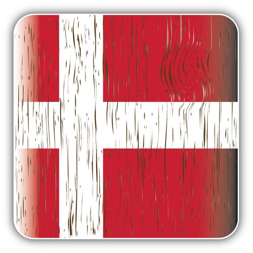 Denmark Wooden Flag Car Bumper Sticker Decal - ''SIZES'' | eBay