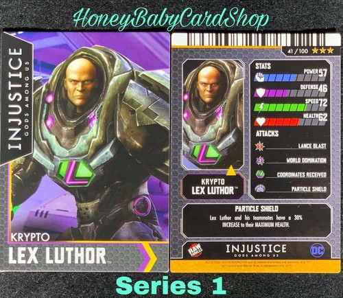 Injustice Arcade Series 1 Out of Print Card 41 Krypto Lex Luthor | eBay
