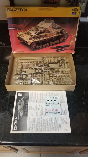 OLDER TESTORS GERMAN PANZER IV TANK 1/35 SCALE MODEL KIT | eBay