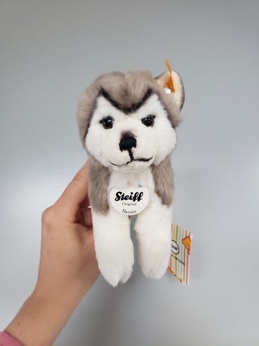 Steiff 104985 Bernie The Grey and White Husky 17cm for sale online | eBay