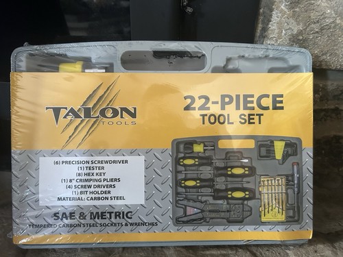 Talon Tools - 22 Piece Tool Set - New (Sealed Box) Carbon Steel ...