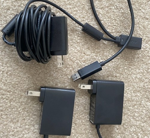 Lot of 3 Genuine Microsoft Xbox 360 AC Power Adapter for Kinect Sensor ...