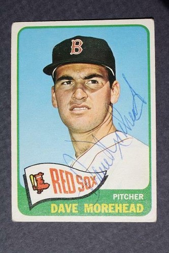 Boston Red Sox star Dave Morehead signed / autographed 1965 Topps ...