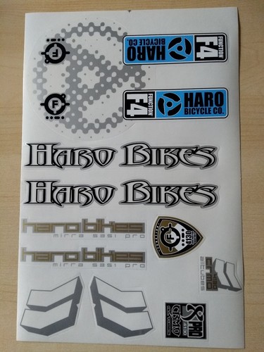 BMX BIKE BICYCLE STICKERS DECALS TRANSFERS - SET OF 10 - HARO - F4 | eBay