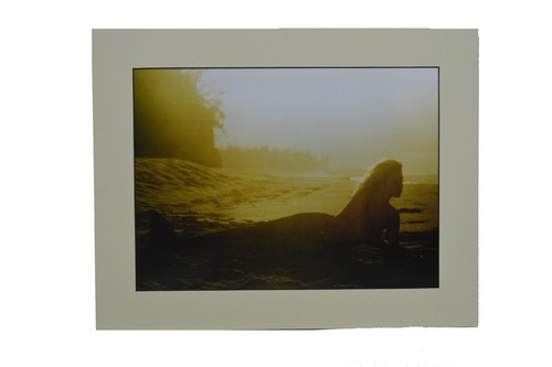 Ocean Myst 11"H x 14"L Matted Print Mermaid Themed Framed Photography ...