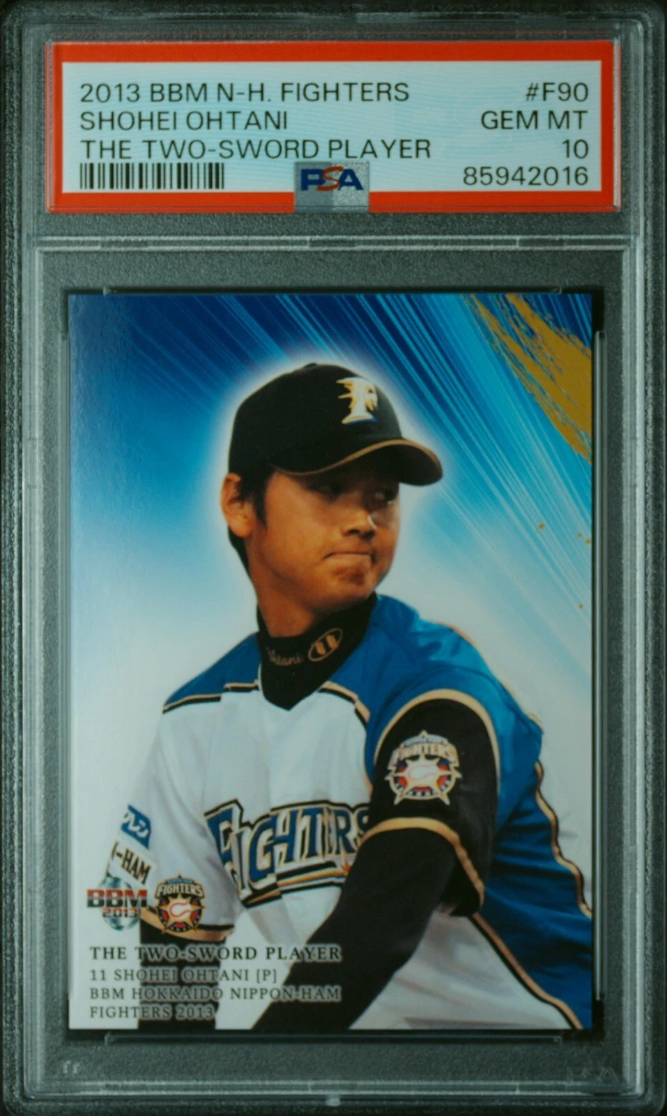 Shohei Ohtani 2013 BBM Hokkaido Nippon-Ham Fighters #F90 The Two-Sword Player Price Guide ...