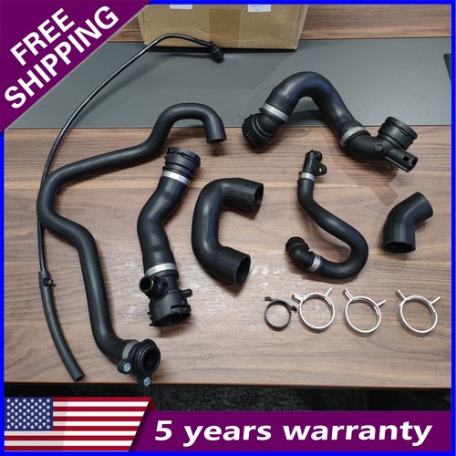 7 Hoses Radiator Coolant Water Hose Pipe Kit For (2007-11) BMW E90 128i ...