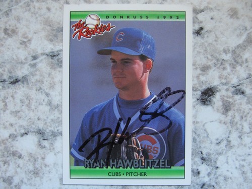 Cubs Ryan Hawblitzel Signed Autographed 1992 Donruss The Rookies Nr ...