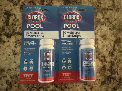 Clorox Pool and Spa 30 Multi Use Smart Testing Strips Lot of two (2) 60 ...