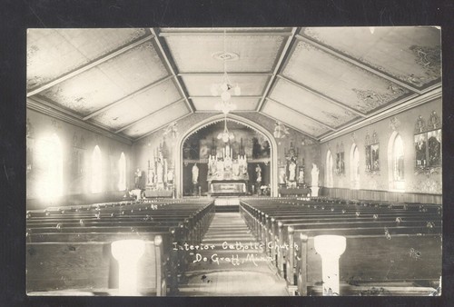 RPPC DE GRAFF MINNESOTA CATHOLIC CHURCH INTERIOR REAL PHOTO POSTCARD | eBay