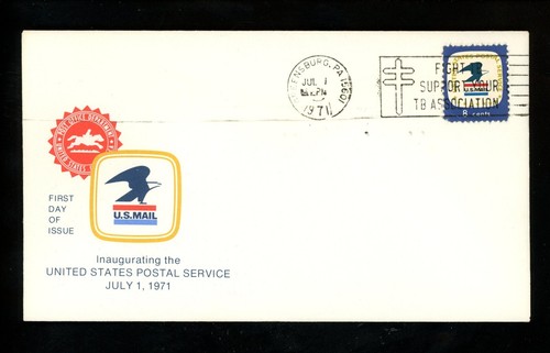 US FDC #1396 USPS 7-1-71 Pennsylvania PA GREENSBURG Slogan cancel 38 ...
