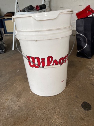 Wilson Baseball Bucket with a cushioned lid EXTRA TALL | eBay