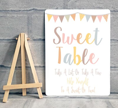 Candy Table Sign for sale | eBay