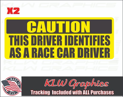 Caution Driver Decal Sticker Car Truck Racecar Turbo Boost 5.0L Coyote ...