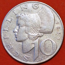 10 Schilling 1957, Republic (1951-1960) - Austria - Coin - 14462