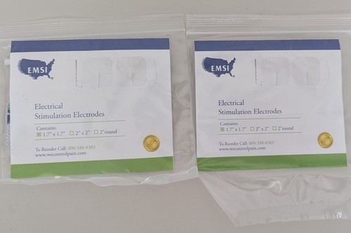 2 Sets EMSI 1.7" Electrodes Reusable Self-Adhering Fast Ship USA | eBay
