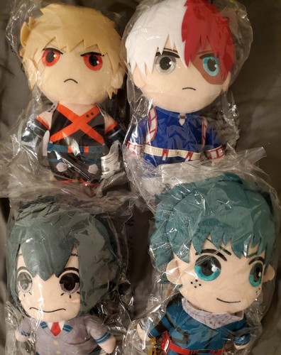 My Hero Academia Authentic Anime Plush Toy Doll set of 4 8" new mha | eBay