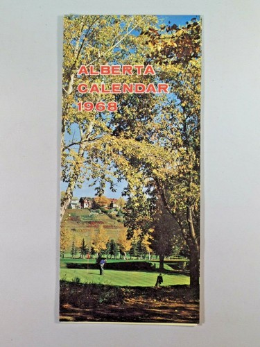 Vintage Alberta Calendar 1968 Brochure Alberta Government Publicity ...