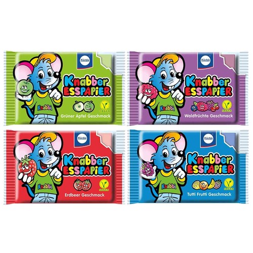 KUCHLE Knabbi Knabber Esspapier edible Paper VARIETY Pack 4 pc.-FREE ...
