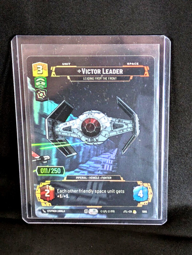 Star Wars Jump to lightspeed Serial 011/250 foil Victor Leader ...