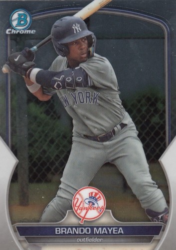 BRANDON MAYEA BOWMAN CHROME ROOKIE RC DRAFT NEW YORK YANKEES #BDC-66 ...