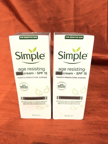 3 X Simple Age Resisting Day Cream SPF 15 - 50ml for sale online | eBay