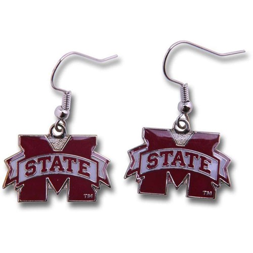 Mississippi State Bulldogs Dangler Earrings | eBay