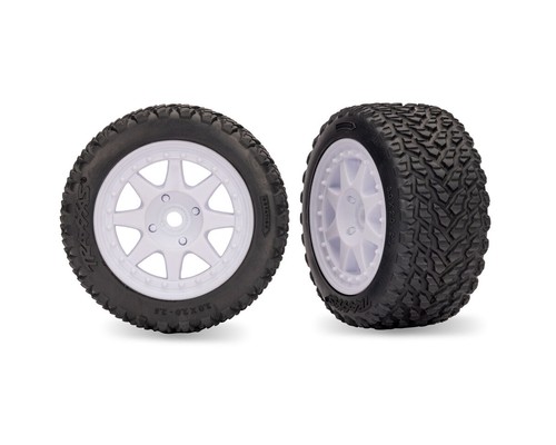 Traxxas Mini Rally Reifen auf weißer Rally Felge hinten TRX10873-WHT ...