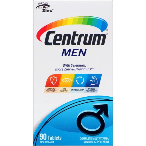 Centrum Men Multivitamin and Multimineral Supplement Tablets Special 90 ...