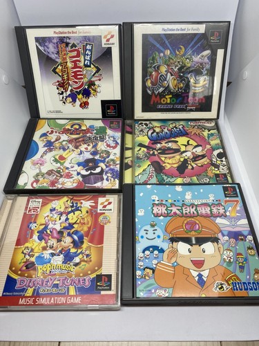 PS1 GAMES,Momotaro Dentetsu 7,Disney Pop'n music,Motor Toon,GOEMON ...