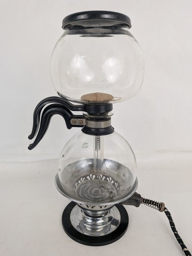Vintage Silex Pyrex Electric Double Bubble Glass Vacuum Coffee Pot ...