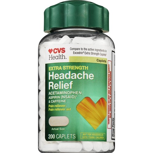 CVS Extra Strength Headache Relief Medicine Generic Excedrin 377d for ...
