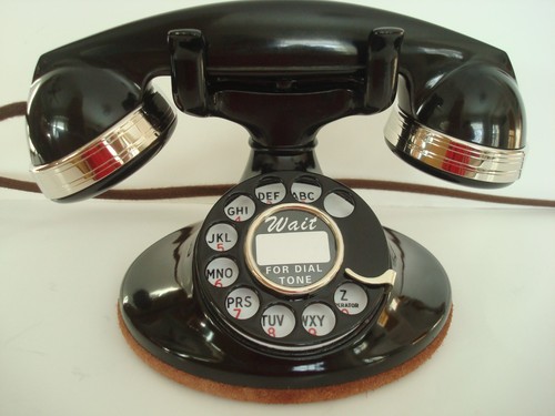 Antique Western Electric 202 Telephone D1 works F1 handset Nickel Bands ...