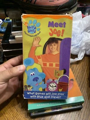 Nick Jr Blue’s Clues Meet Joe VHS Video | Grelly USA