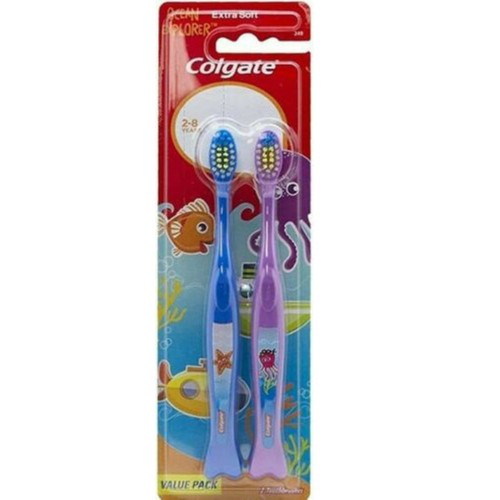 New Colgate Ocean Explorer Extra Soft Kids Toothbrush, 2 Count | eBay