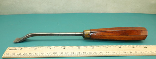 Old tools Vintage S. J. Addis No. 25 3/4" short bent fishtail wood carving gouge | eBay