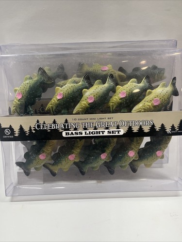 Fish String Light Set Set Of 2 10 Blow Molded Plastic Fish 20 Total | eBay