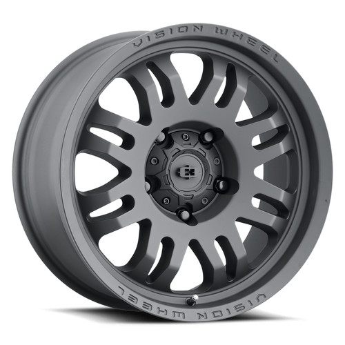 VISION 409 Inferno Rim 20X9 6X120 Offset 12 Satin Black (Quantity of 4 ...
