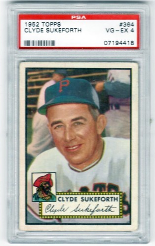 1952 TOPPS CLYDE SUKEFORTH #364 PSA 4 | eBay
