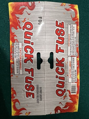 Safety Link Fireworks Label Quick 1-2 Sec/foot | eBay