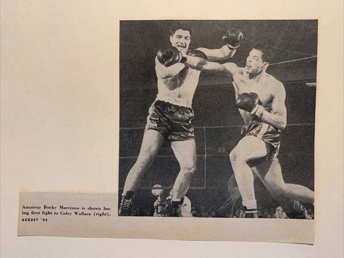 Rocky Marciano 1st Fight Coley Wallace Boxers 1954 SL 7X6 Boxing Panel | eBay