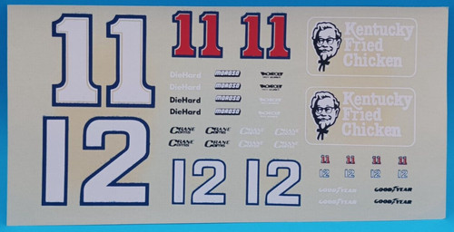 Unknown | No. ? | 1:25 #11 & 12 KFC Decals | eBay