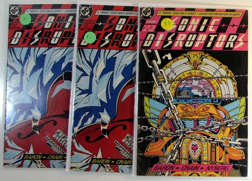 Sonic Disruptors Lot of 3 #4 x2, 1 DC Comics (1988) FN+ 1st Print Comic ...