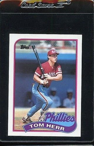 1989 TOPPS TRADED TIFFANY #49T TOM HERR PHILADELPHIA PHILLIES | eBay