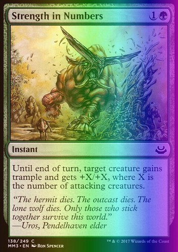 Magic the Gathering MTG Strength in Numbers (138) Modern Masters 2017 ...